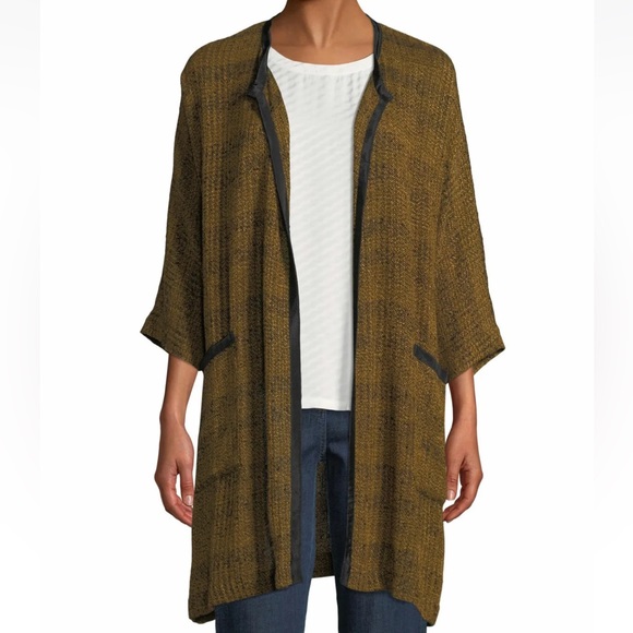 Masai | Jackets & Coats | Masai Jarmis Openfront Boucle Jacket Sz Large A Shape Loose Ginger ...